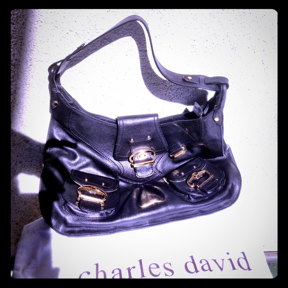 Charles David | Bags | Price Drop Charles David Black Leather Purse ...