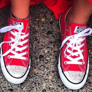 Converse - Minnie Mouse converse blinged out any size u want from Diana ...