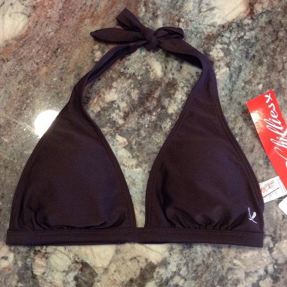 2Chillies | Swim | Chocolate Brown Bikini Halter Top | Poshmark