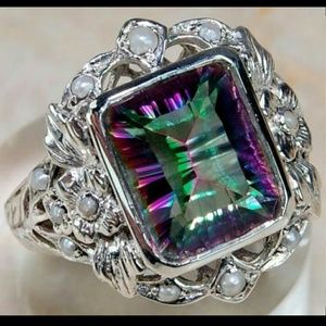 Rainbow mystic Topaz Ring?? 8 from Misty's closet on Poshmark