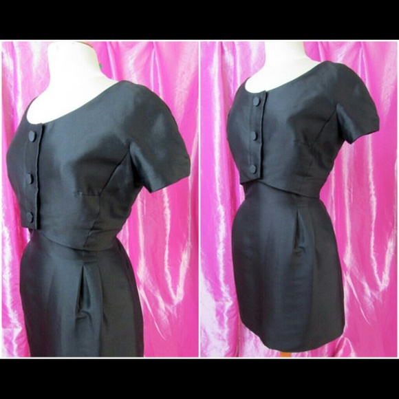 chez ninon | Dresses | Iconic 6s Vintage Chez Ninon Silk Jackie O Dress ...