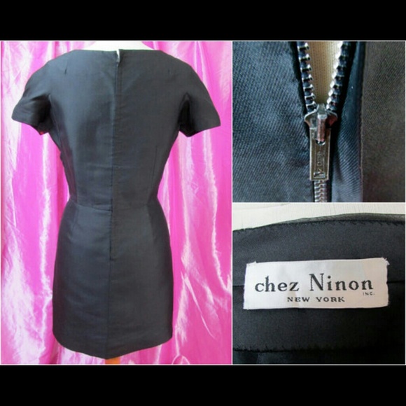 chez ninon | Dresses | Iconic 6s Vintage Chez Ninon Silk Jackie O Dress ...