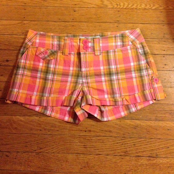 Other | Pink Plaid Shorts | Poshmark