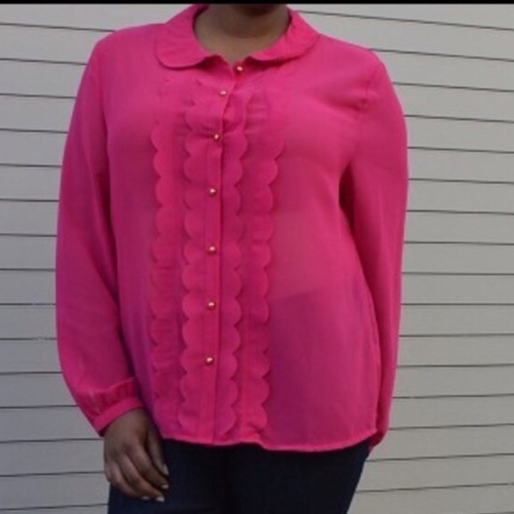Tops | Fuschia Plus Size Top | Poshmark