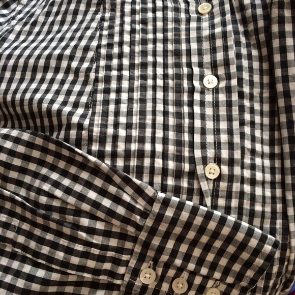 J. Crew | Tops | J Crew Black Gingham Tuxedo Tunic | Poshmark