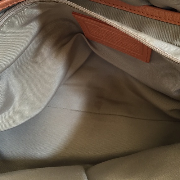 Coach | Bags | Authentic Coach Orange Leather Shoulder Bag | Poshmark