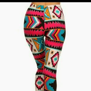 Pants & Jumpsuits | Aztec Inspired Leggings | Poshmark