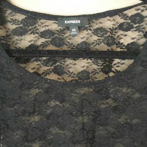 Express | Tops | Express Sheer Lace Top | Poshmark