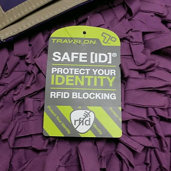 Travelon | Bags | Travelon Purple And Tan Nylon Wallet | Poshmark