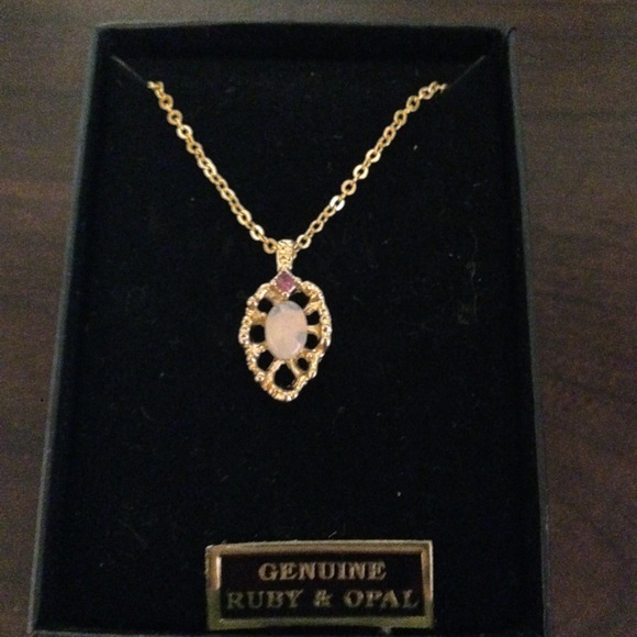 Jewelry | Genuine Ruby Opal Necklace | Poshmark