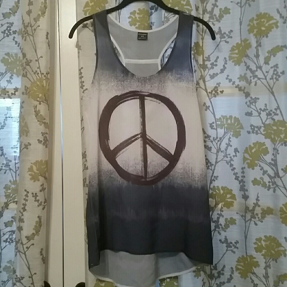 Stranded | Tops | Peace Sign Tank | Poshmark