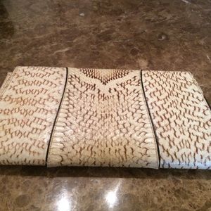 Bags | Authentic Snake Skin Purse Tan Suede Lined | Poshmark