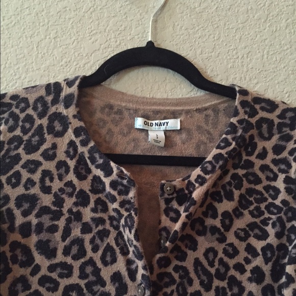 Old Navy | Jackets & Coats | Old Navy Leopard Cardigan | Poshmark