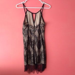 LF | Dresses | Lf Blacknude Lace Dress | Poshmark