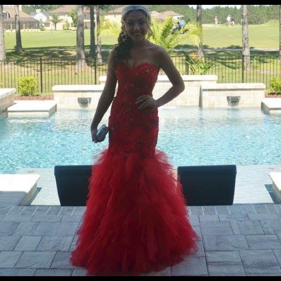 Jasz | Dresses | Jasz Red Prom Dress | Poshmark