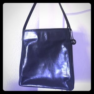 Bags | Monsac Original Black Leather Shoulder Bag | Poshmark