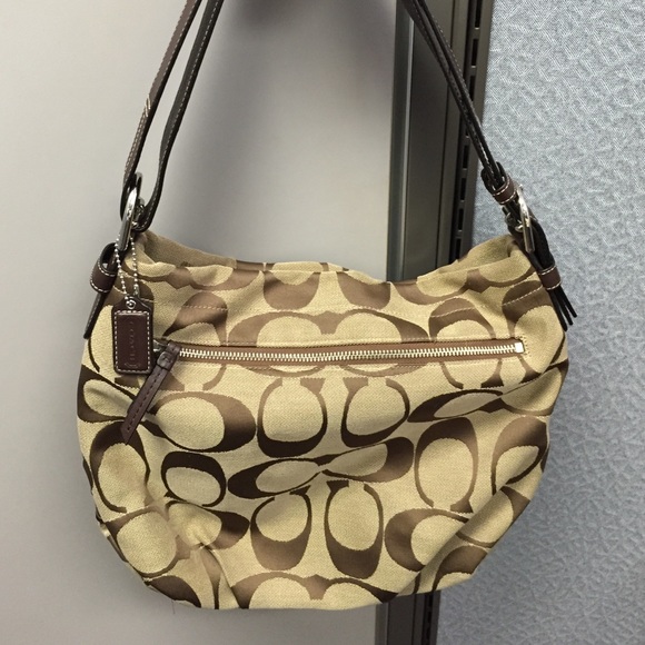 Coach | Bags | Authentic Coach Signature Print Bag | Poshmark