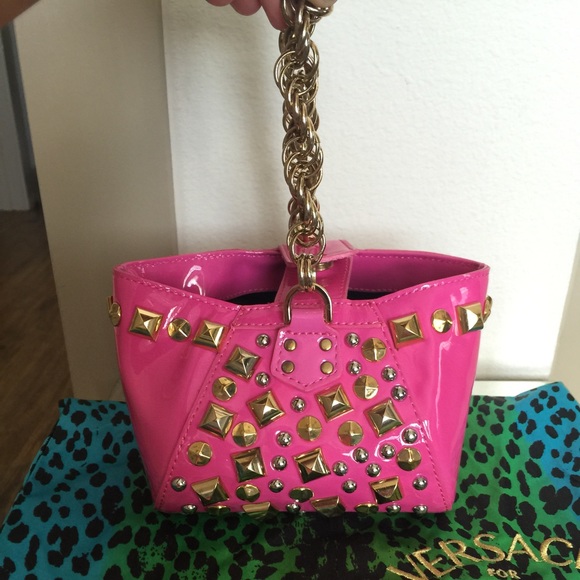Versace | Bags | Versace For Hm Hot Pink Purse | Poshmark