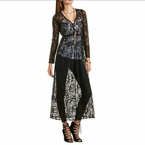 Tops | Buttoned Lace Duster Cardigan | Poshmark