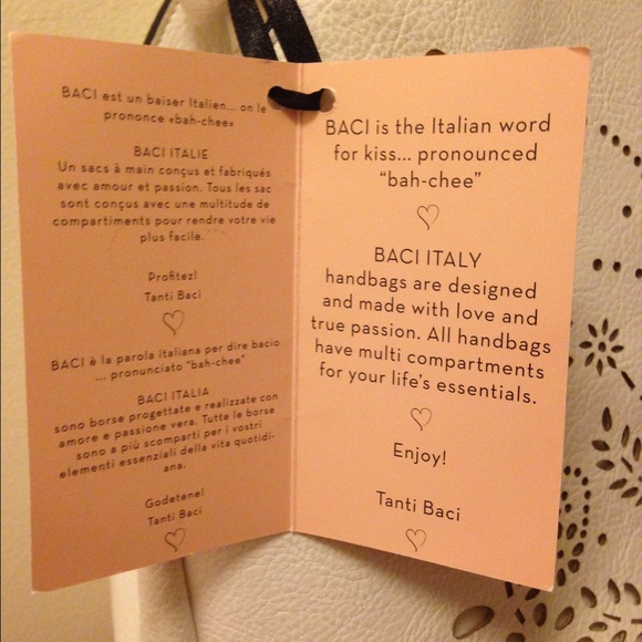 BACI ITALY | Bags | Baci Italy Large White Handbag | Poshmark