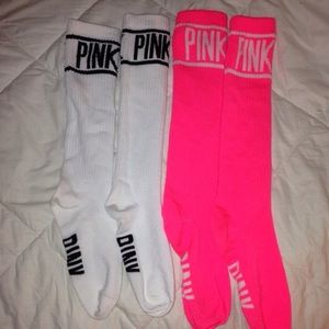PINK Victoria's Secret knee high socks on Poshmark