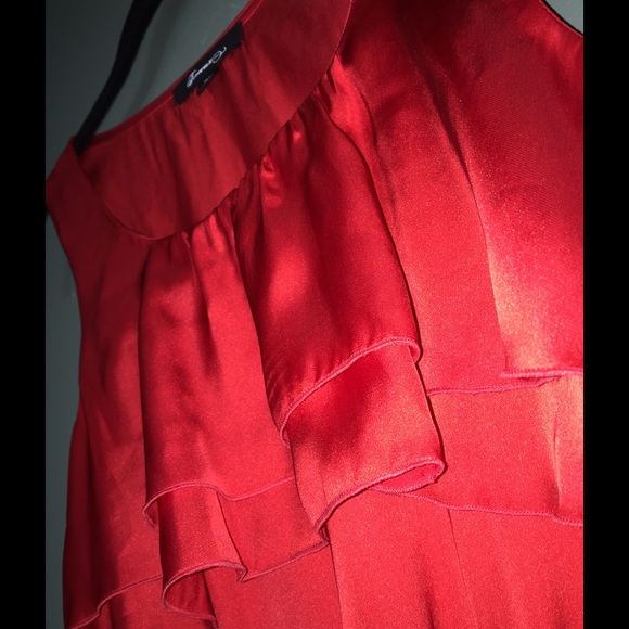 Forever 21 | Tops | Gorgeous Red Ruffle Top | Poshmark