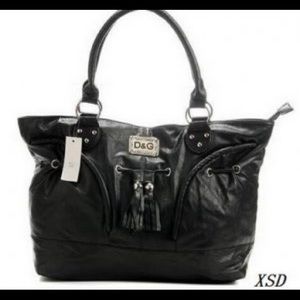 D&G | Bags | Dg Black Leather Handbag | Poshmark