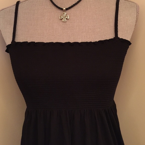 LOFT | Dresses | Loft Black Sundress Or Beach Coverup | Poshmark