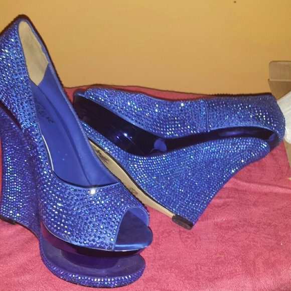 Pleaser USA | Shoes | Bedazzled Royal Blue | Poshmark