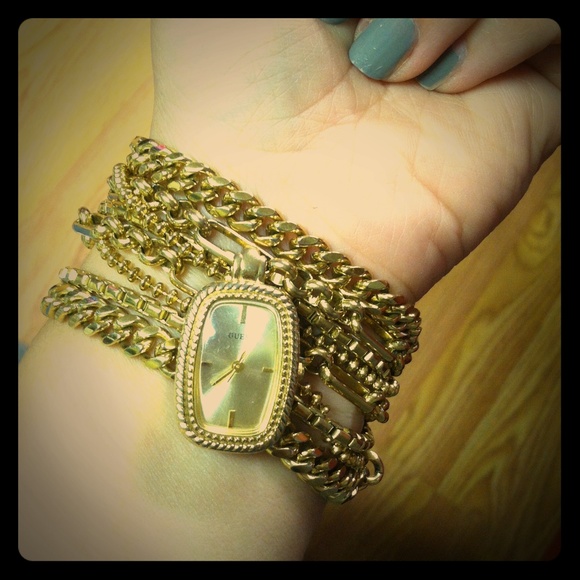 Guess | Accessories | Gold Chain Link Guess Watch | Poshmark