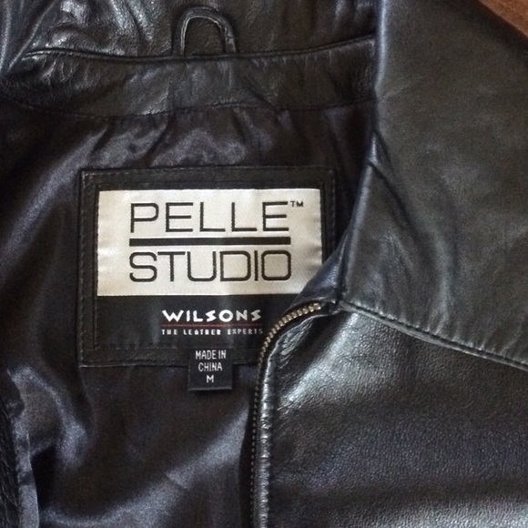 Wilsons Leather | Jackets & Coats | Wilsons Pelle Studio Med Black ...