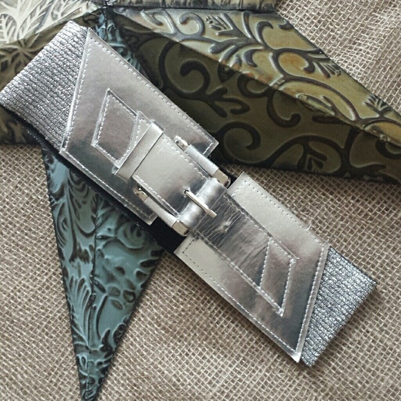colette | Accessories | Bold Silver Belt | Poshmark