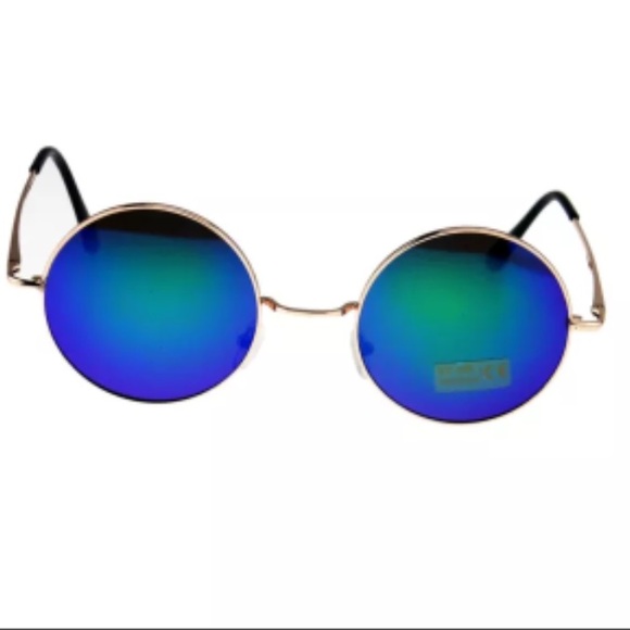 Accessories | Blue Circle Sunglasses | Poshmark