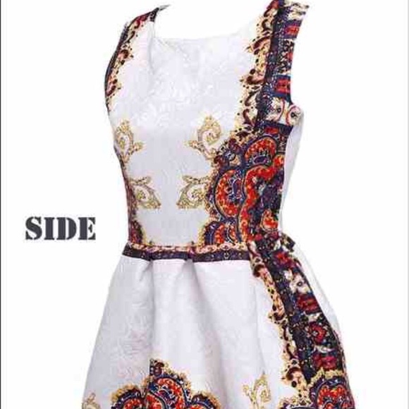 Dresses | Beautiful Red Yellow And Blue Summer Dress | Poshmark