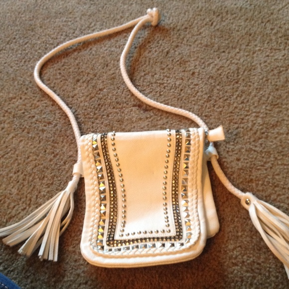 Bags | Blingy White Crossbody Bag | Poshmark