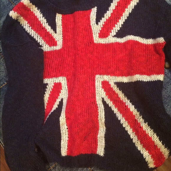 Forever 21 | Sweaters | Union Flag Crop Sweater | Poshmark