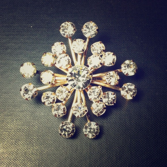 Vintage | Jewelry | Vintage Starburst Pin 95s | Poshmark