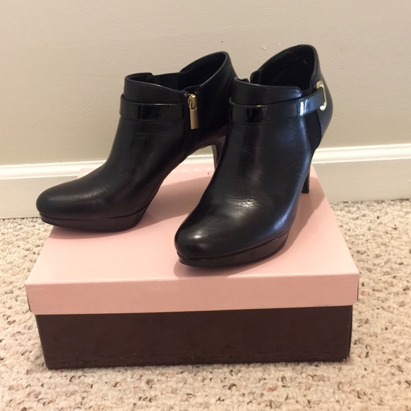 Bandolino | Shoes | Bandolino Black Leather Booties | Poshmark