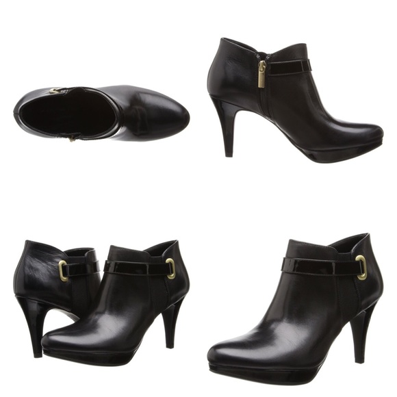 Bandolino | Shoes | Bandolino Black Leather Booties | Poshmark