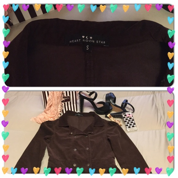 Heart Moon Star | Jackets & Coats | Heart Moon Star Brown Corduroy ...