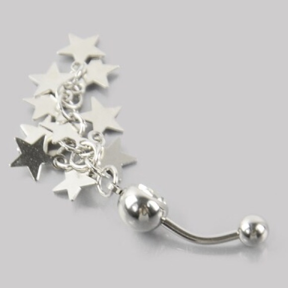 Boutique | Jewelry | Crystal Stars Chain Belly Ring | Poshmark