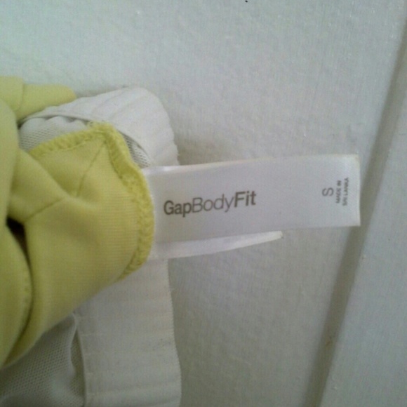 GAP | Tops | Gap Body Fit Yellow Yoga Tank Top Shelf Bra | Poshmark