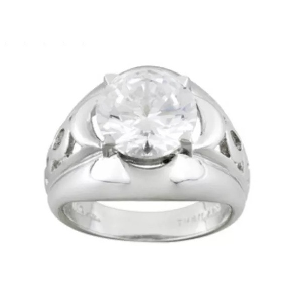 Bella Luce | Jewelry | Round Bella Luce Sterling Silver Engagement Ring ...