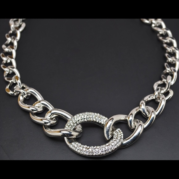 Accessories | Silver Colored Link Chain Necklace | Poshmark