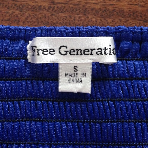 Free Generation | Dresses | Free Generation Royal Blue Ruffles Dress ...