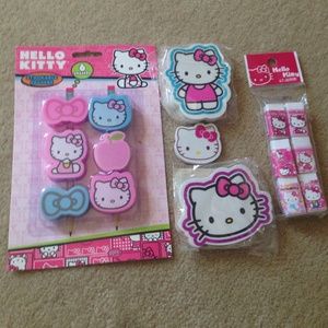 Hello Kitty | Other | Hello Kitty Eraser Set | Poshmark