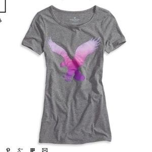 American Eagle Outfitters - New American Eagle Women's Purple Graphic T-Shirt from Pam's closet ...