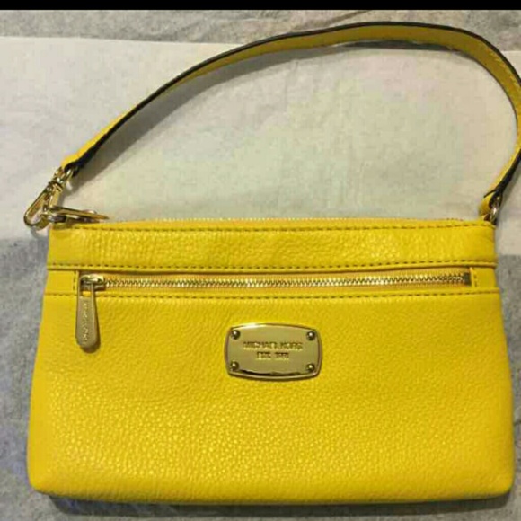 Michael Kors | Bags | Yellow Michael Kors Wristlet | Poshmark