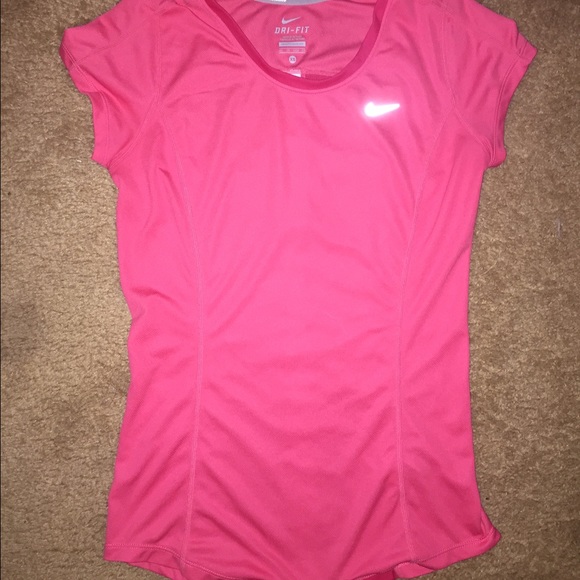 Nike | Tops | Nike Red Dri Fit Shirt | Poshmark