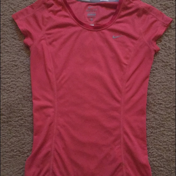 Nike | Tops | Nike Red Dri Fit Shirt | Poshmark